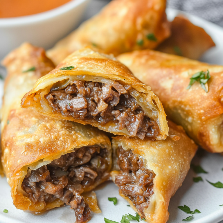 Philly Cheesesteak Egg Rolls