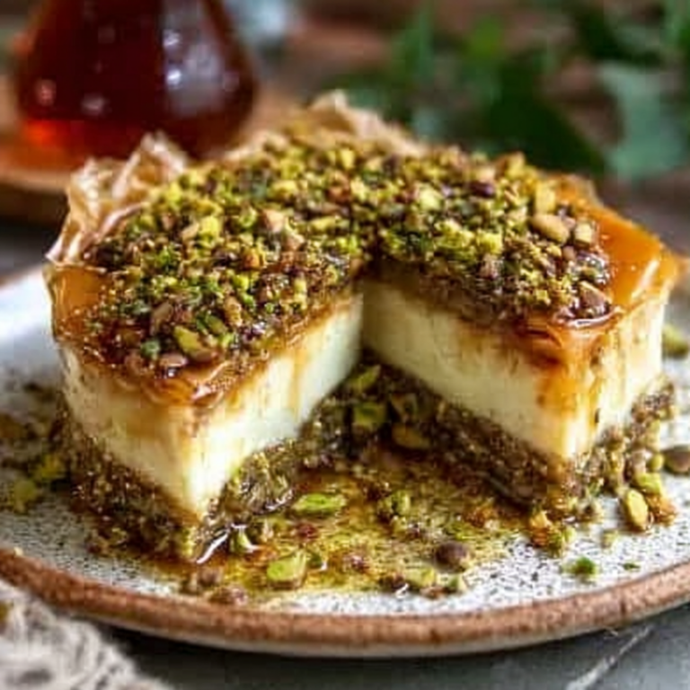 The Best Baklava Pistachio Cheesecake Recipe