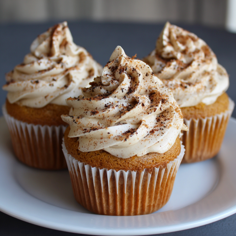 Vanilla Chai Pumpkin Spice Latte Cupcakes