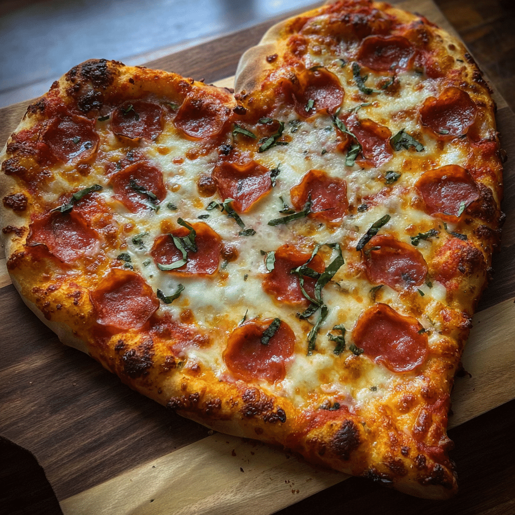 Heart-Shaped Pizza