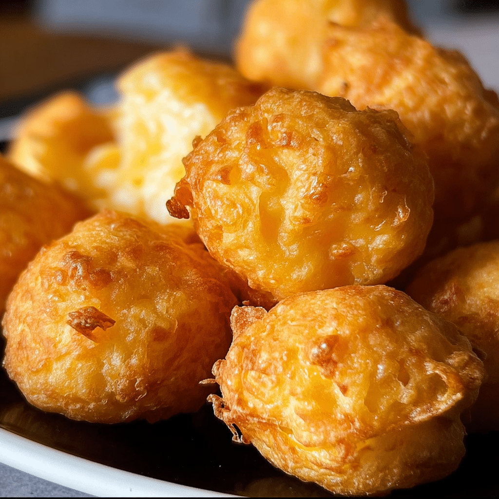 Cheese Puffs with Crispy Gruyere
