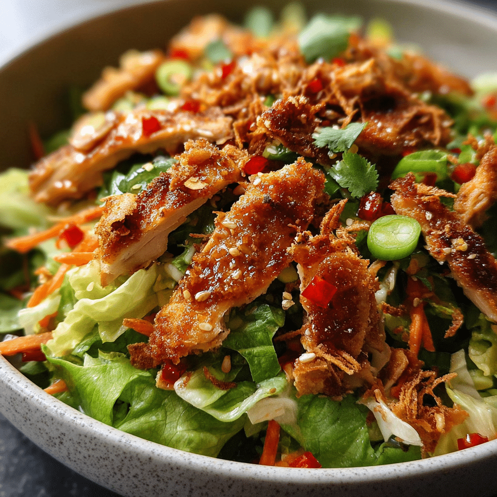 Crispy Asian Chicken Salad